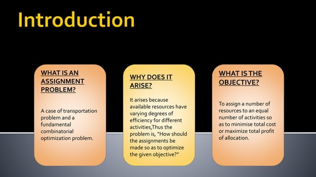 Hungarian Assignment Problem | PPTX