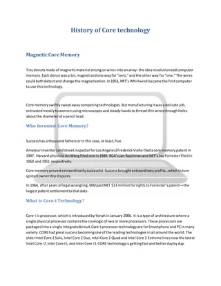 what is core-i | DOCX