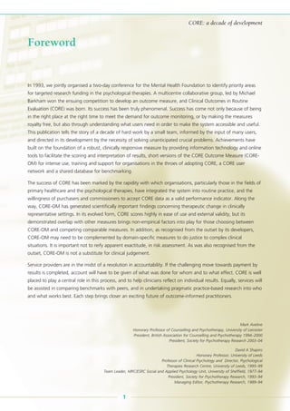 Core a-decade-of-development | PDF