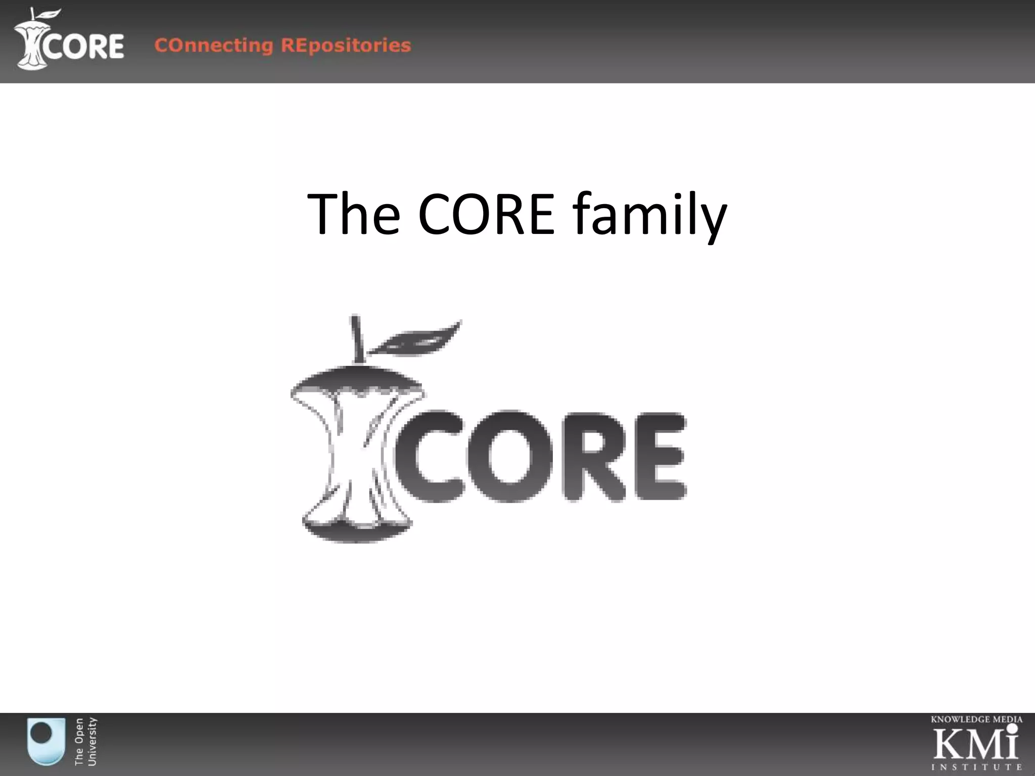 CORE projects family | PPTX