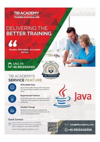 Core Java Training in Bangalore | Best Core Java Class in Bangalore ...