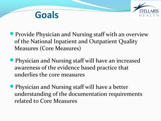 Core Measures-CME 101 | PPT