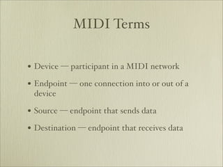 Core MIDI and Friends | PDF