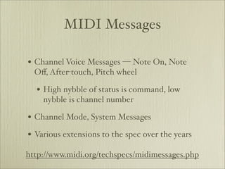 Core MIDI and Friends | PDF