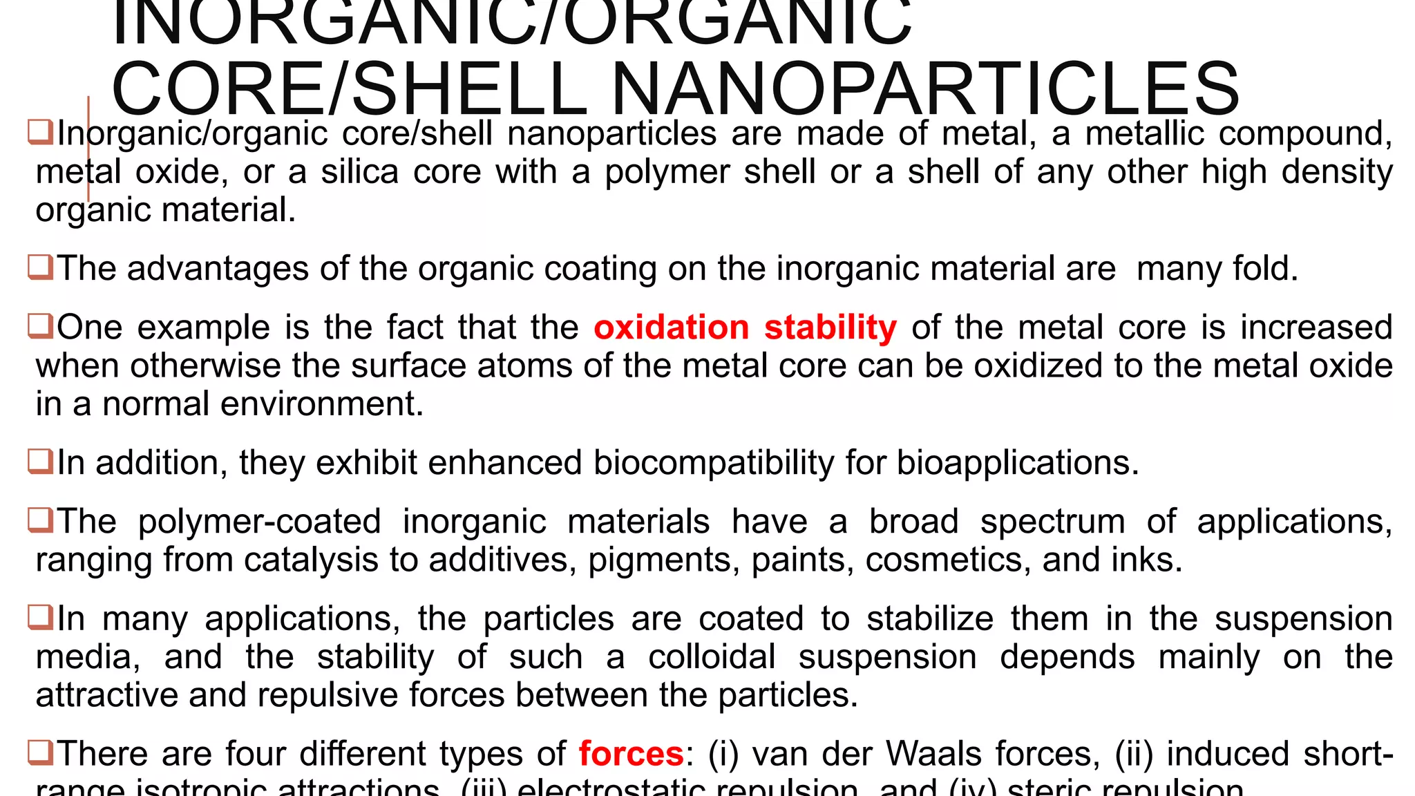 Core shell nanostructures | PPTX