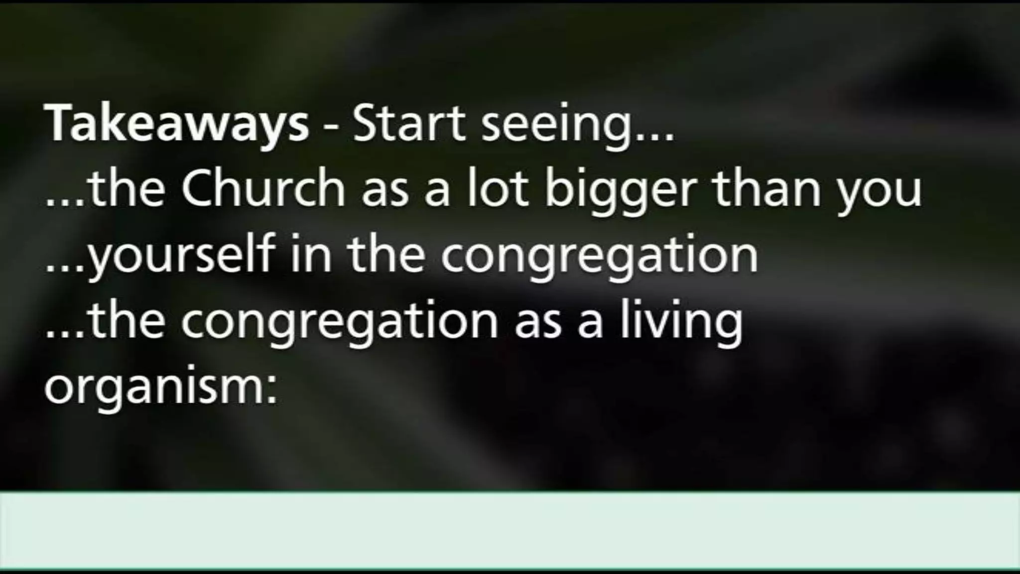 Living Word Core Values: Congregation | PPT