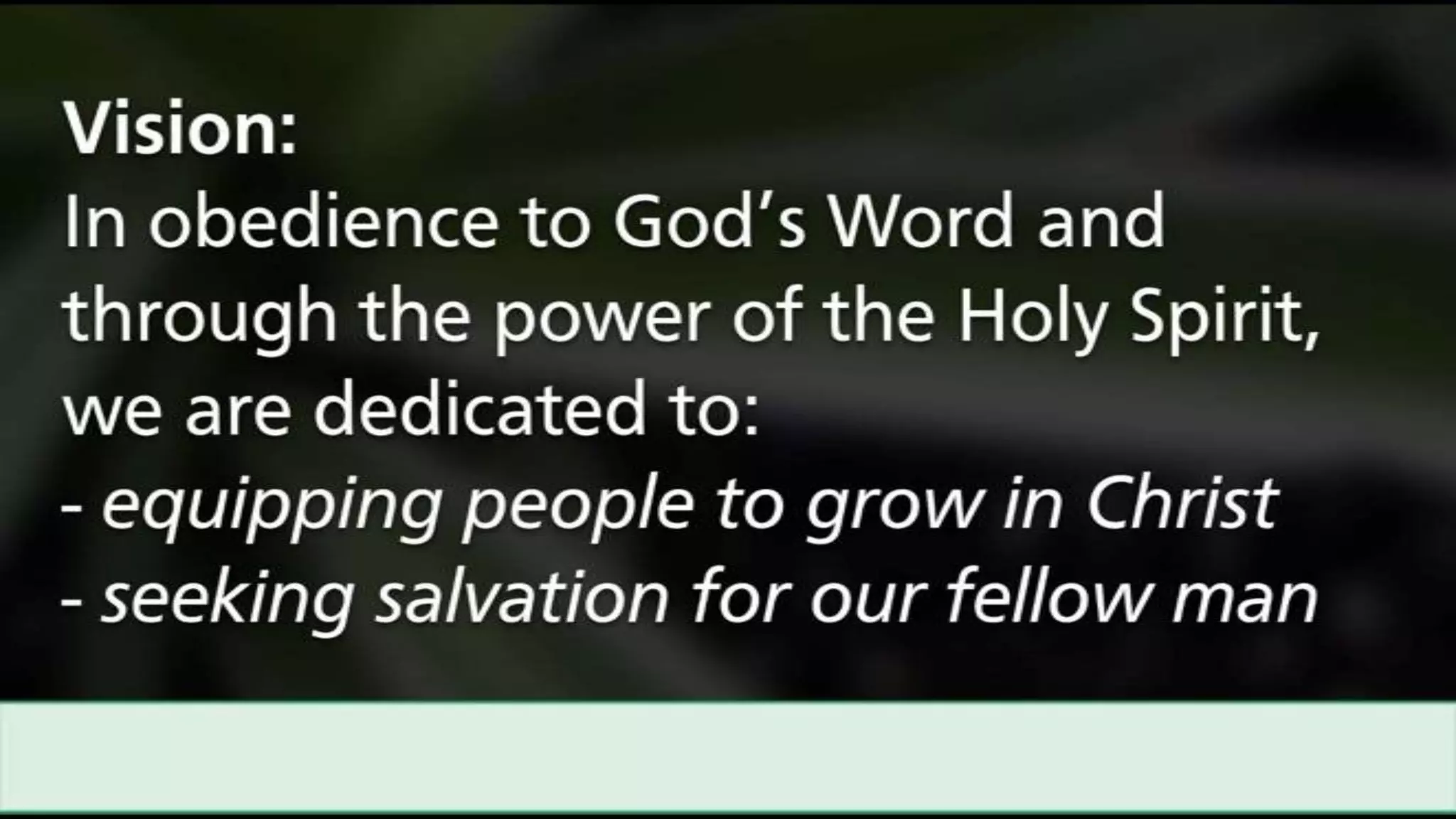 Living Word Core Values: Congregation | PPT