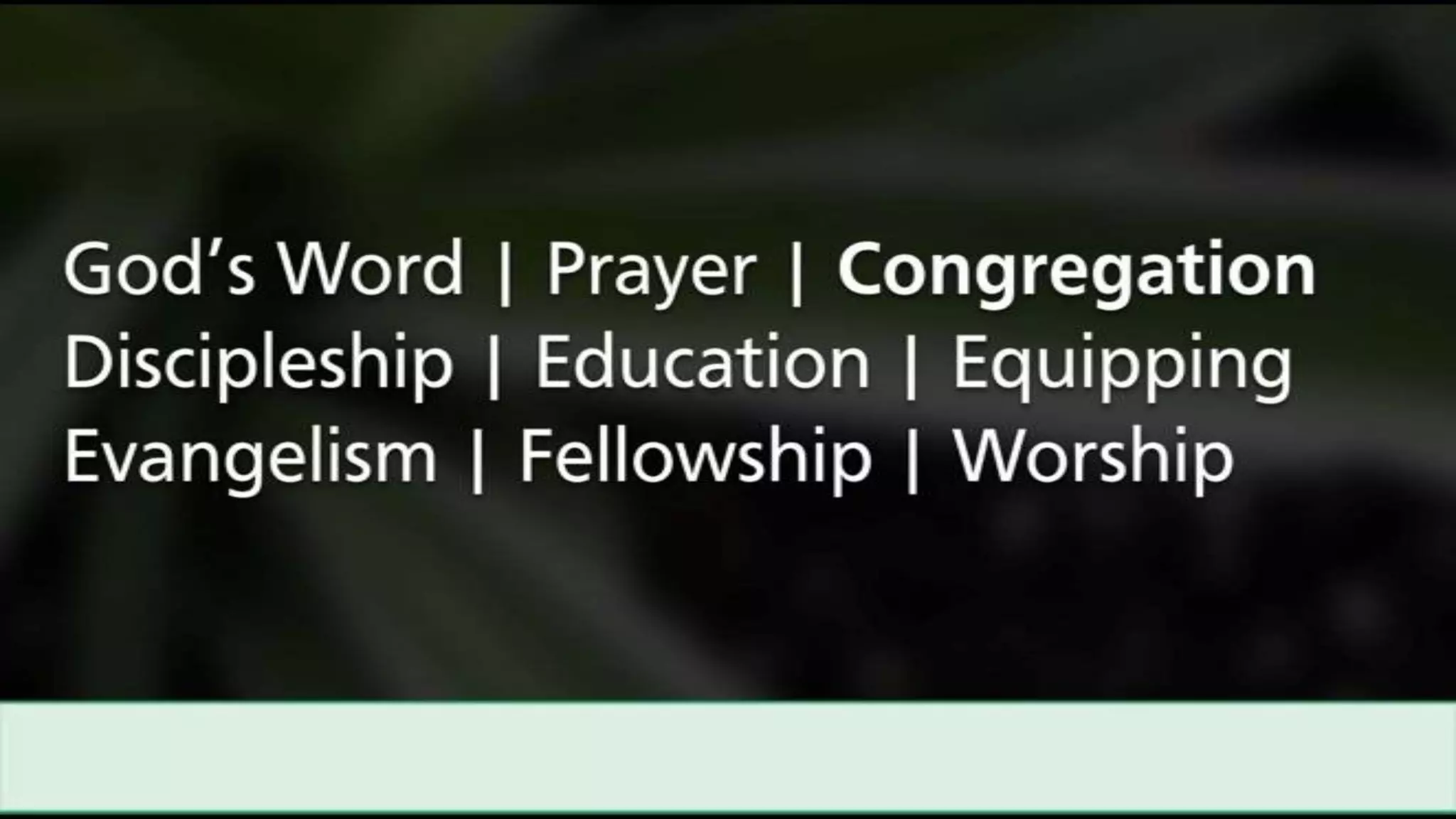Living Word Core Values: Congregation | PPT