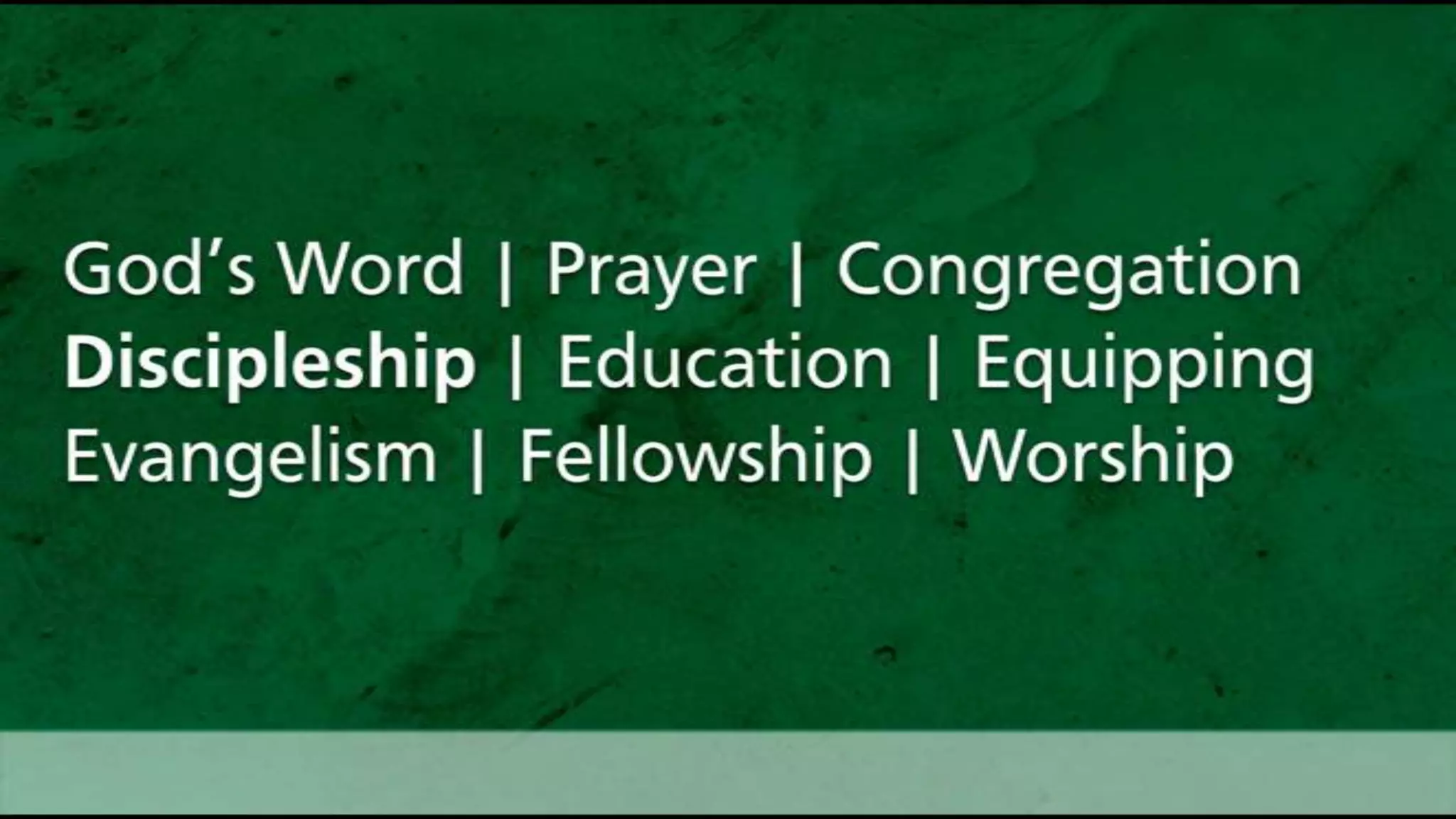 Living Word Core Values: Discipleship | PPTX