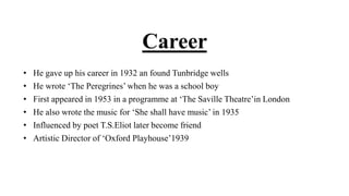 Christopher Fry as a Poet & Playwright | PPT