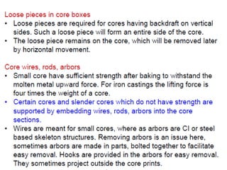 Core and core box making for casting process | PDF