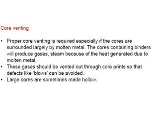Core and core box making for casting process | PDF