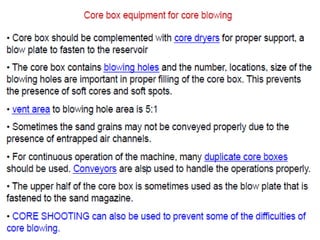 Core and core box making for casting process | PDF