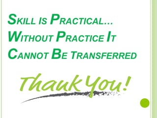 Skill and its types | PPTX