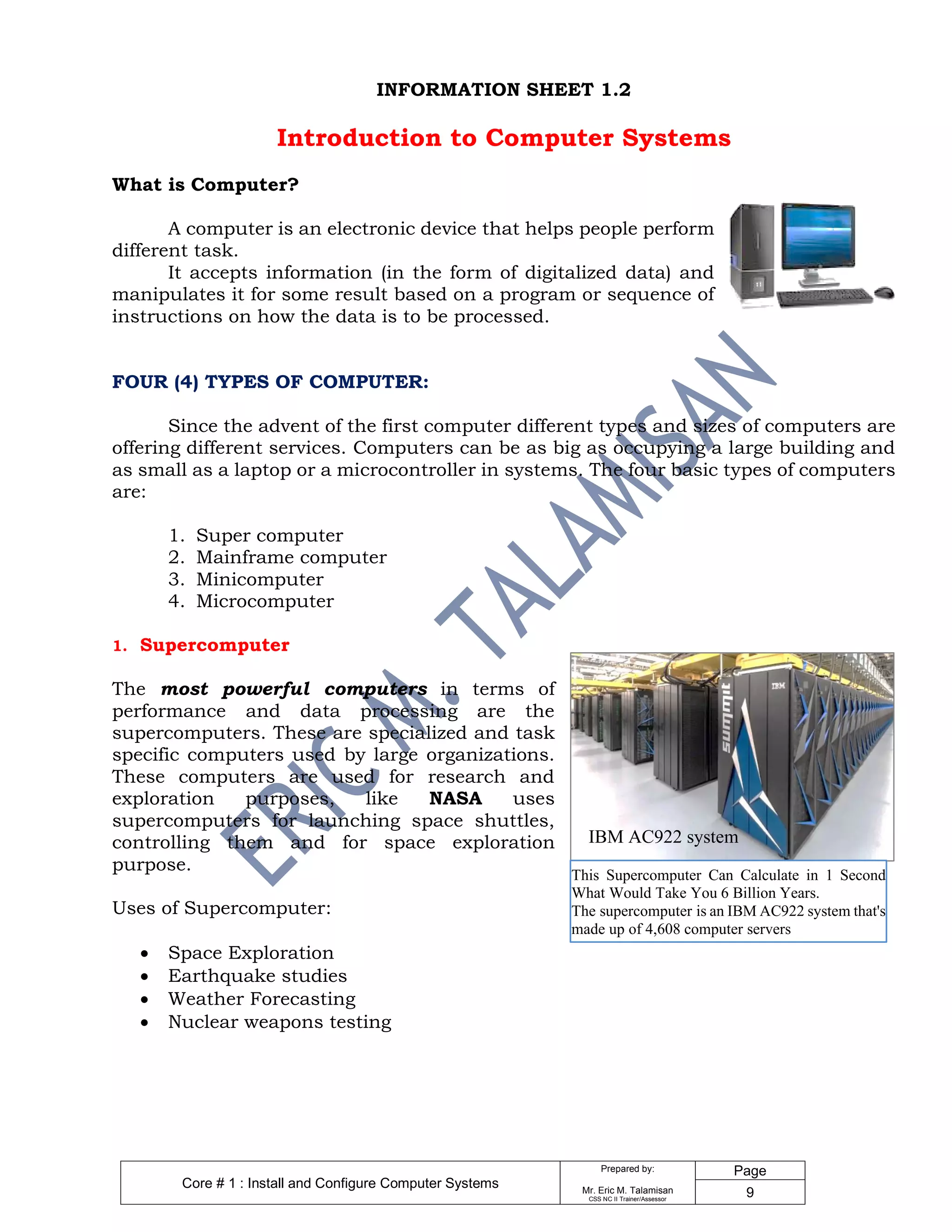 Css Core 1 Install And Configure Computer Systems And Networks Pdf
