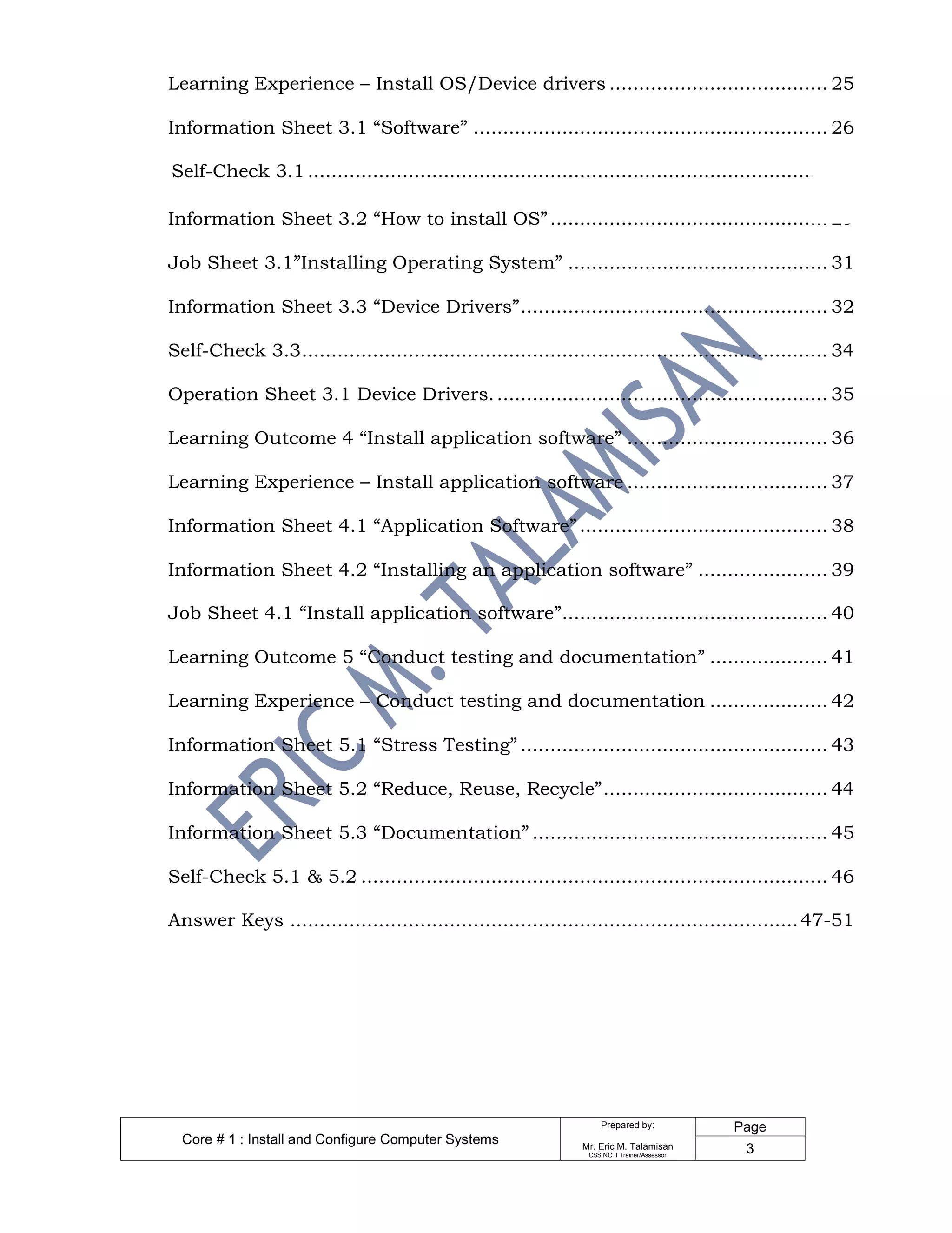 Css Core 1 Install And Configure Computer Systems And Networks Pdf