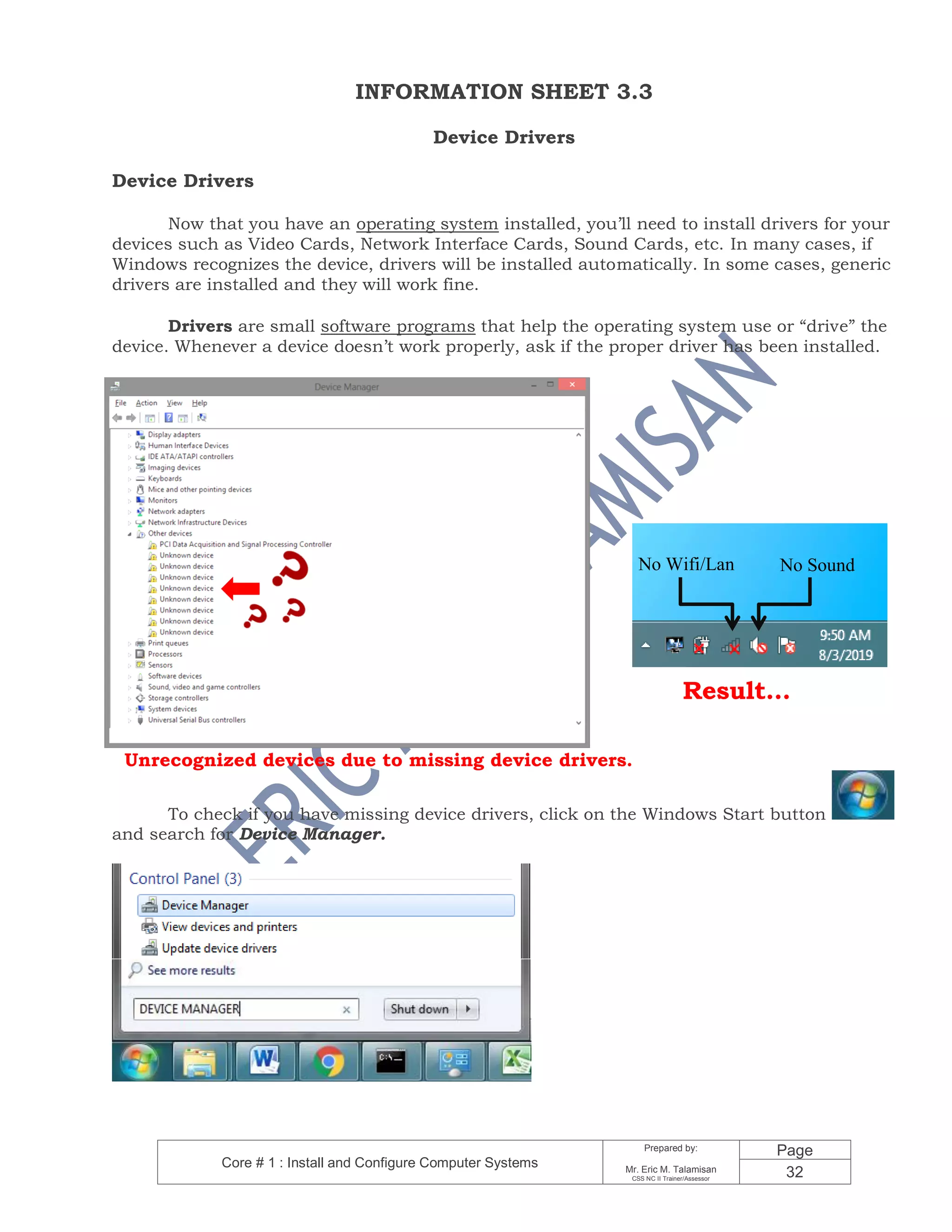 Css Core 1 Install And Configure Computer Systems And Networks Pdf Operating Systems