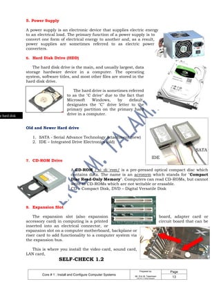 CSS CORE 1 - INSTALL & CONFIGURE COMPUTER SYSTEMS AND NETWORKS | PDF