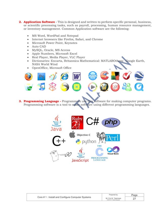 CSS CORE 1 - INSTALL & CONFIGURE COMPUTER SYSTEMS AND NETWORKS | PDF | Operating Systems ...
