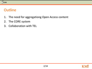 CORE - Petr Knoth, Research Associate | PPT