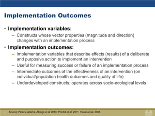 Implementation Research-What is it? | PDF