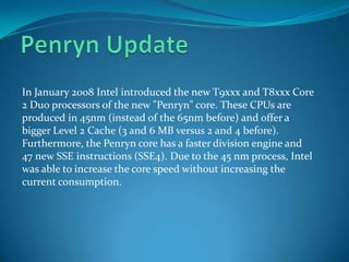 Core 2 Duo Processor | PPTX