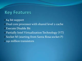Core 2 Duo Processor | PPTX