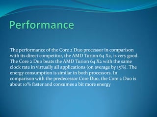 Core 2 Duo Processor | PPTX