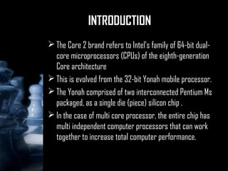 Core 2 processors | PPT