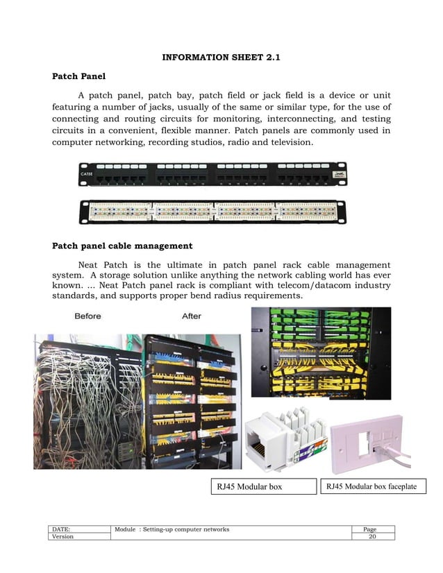 CSS NC II Module : Set-up Computer Networks | PDF