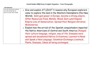 Core 3 exploration dbq brain storming | DOC