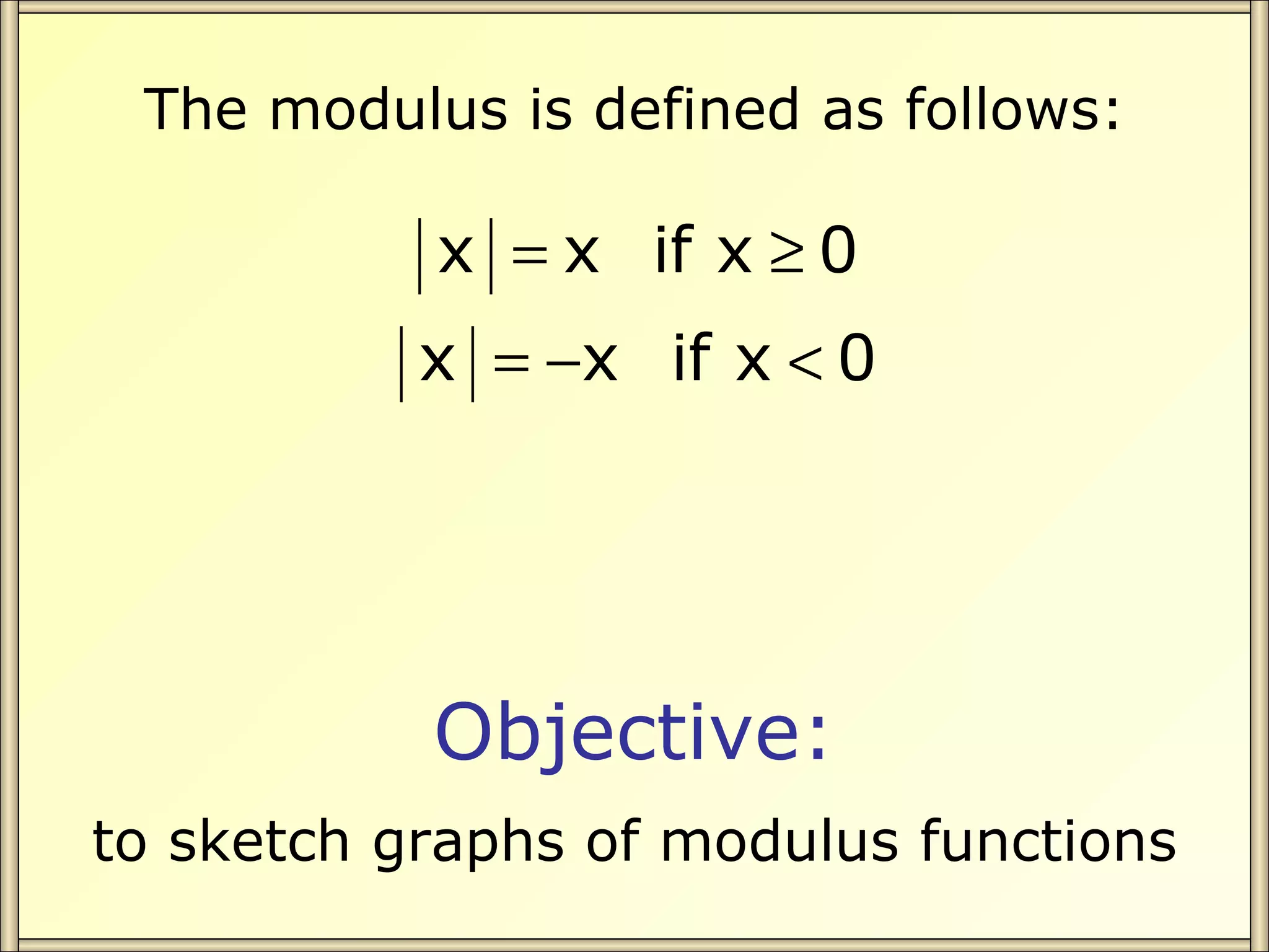 Core 3 Modulus 1 | PPT