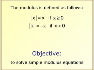 Core 3 Modulus 2 | PPT | Physics | Science