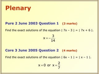 Core 3 Modulus 2 | PPT | Physics | Science