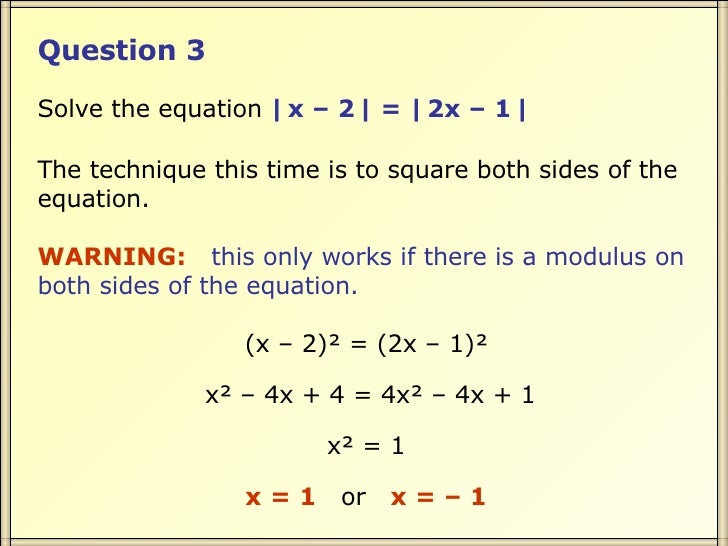 Core 3 Modulus 2 Core 3 Modulus 2