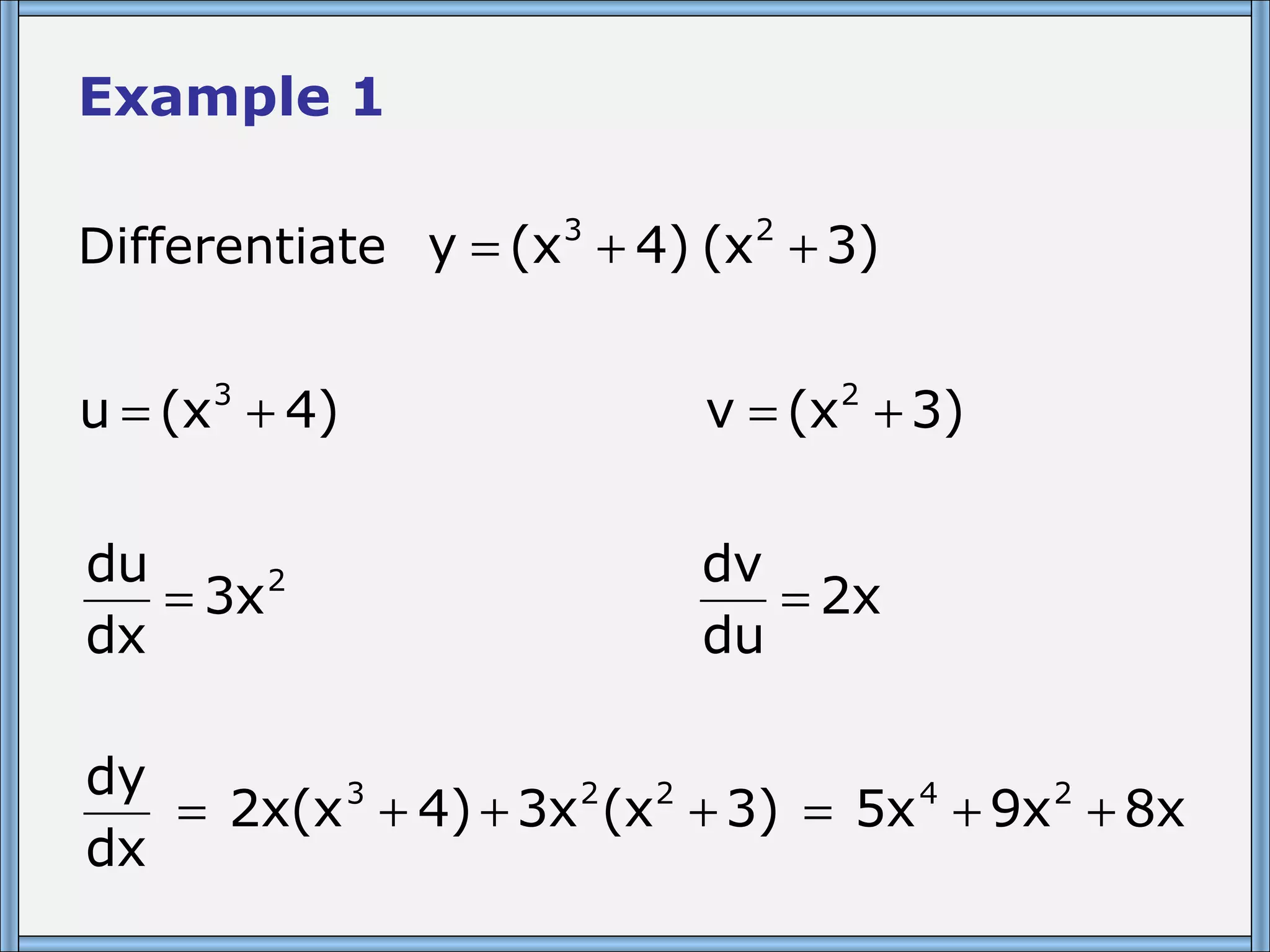 Core 3 The Product Rule | PPT | Physics | Science
