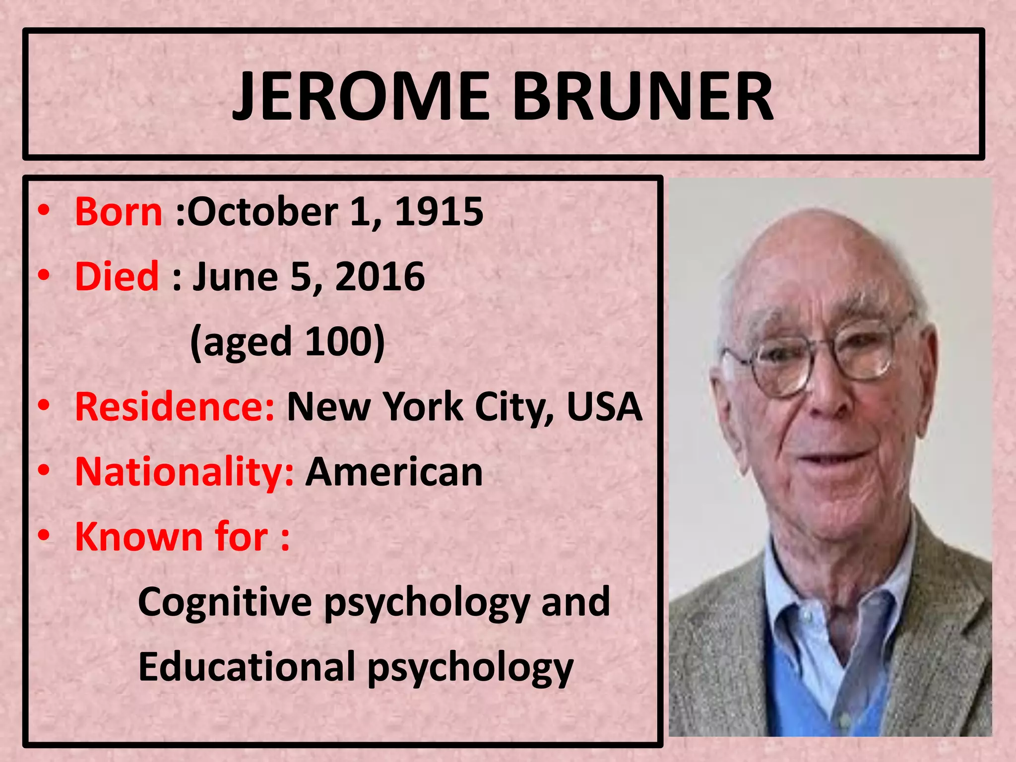 Core 3 unit iv bruner cognitive development | PDF