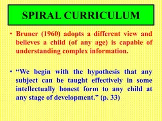 Core 3 unit iv bruner cognitive development | PDF