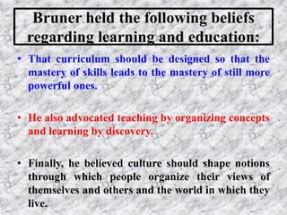 Core 3 unit iv bruner cognitive development | PDF