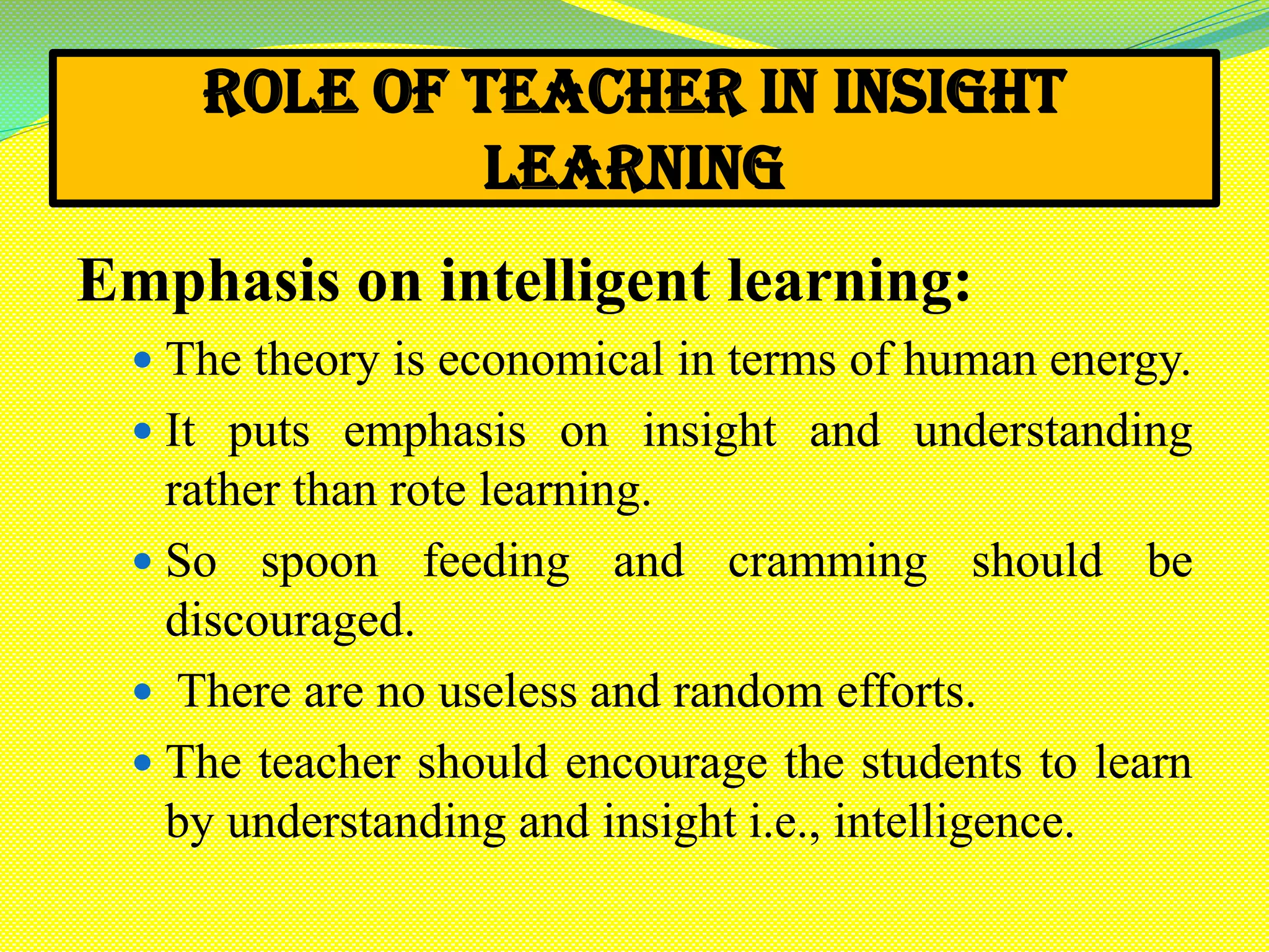 Core 3 unit iv insight learning | PPT