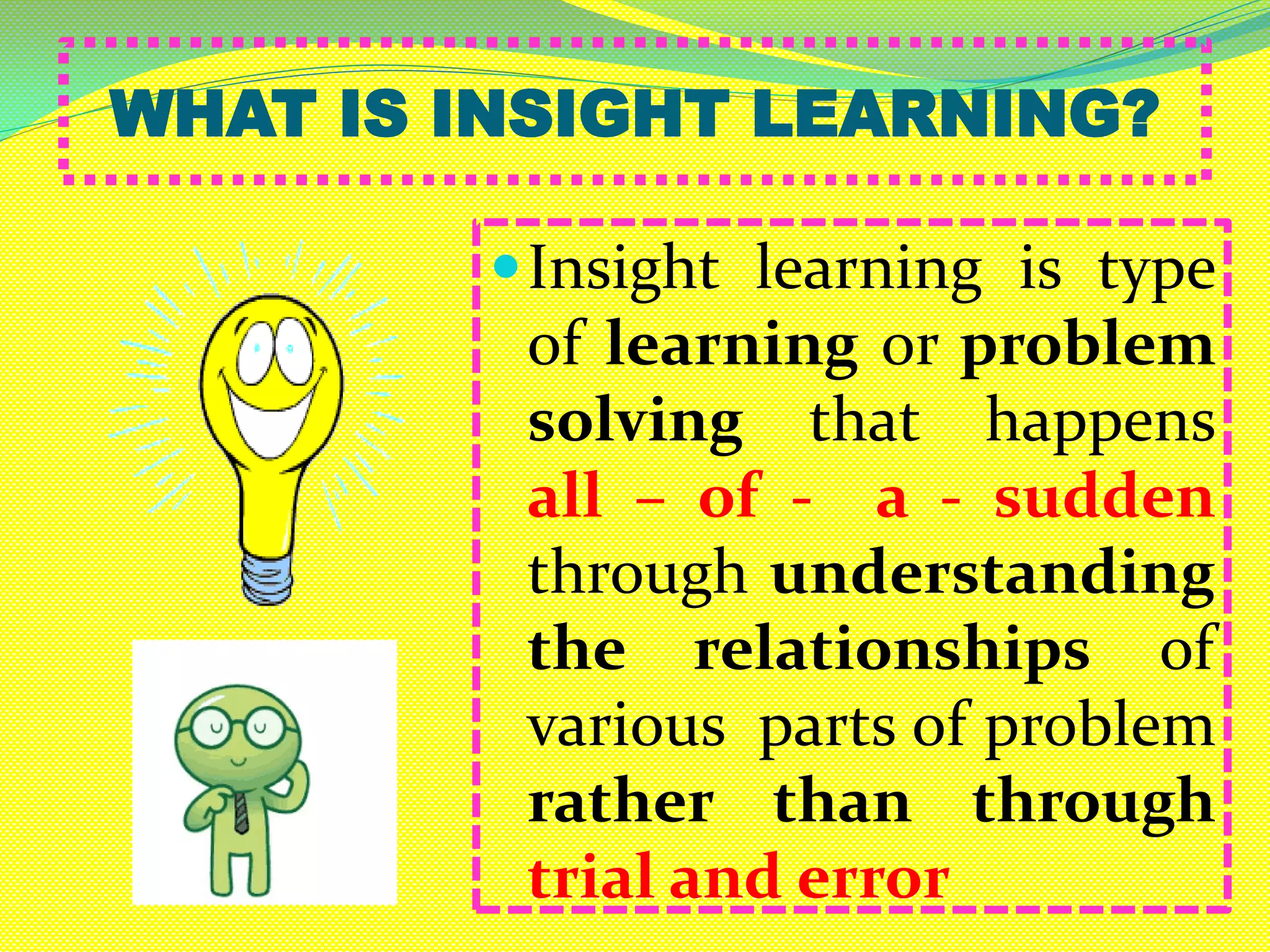 Core 3 unit iv insight learning | PPT