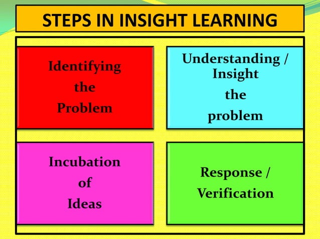 Core 3 unit iv insight learning | PPT