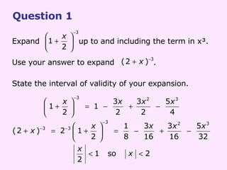 Core 4 Binomial Expansion 2 | PPT