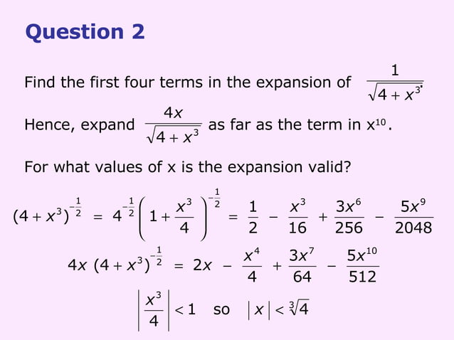 Core 4 Binomial Expansion 2 | PPT