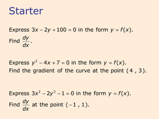 Core 4 Implicit Differentiation 1 | PPT