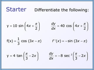 Core 4 Integrating Trigonometric Functions 1 | PPT