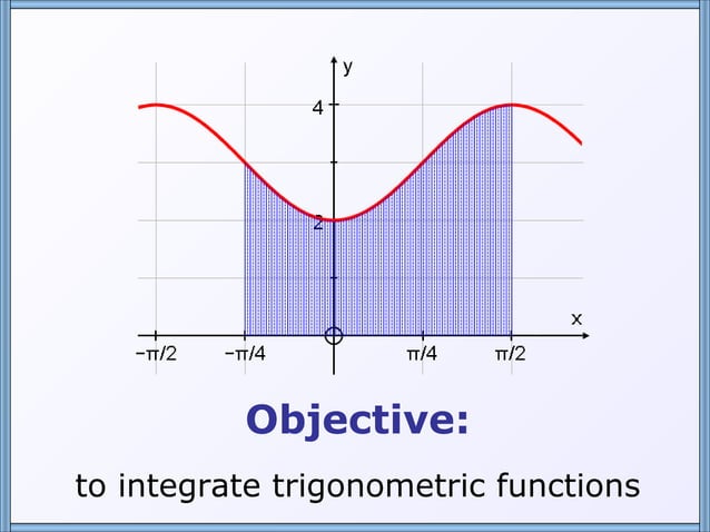 Core 4 Integrating Trigonometric Functions 1 Ppt