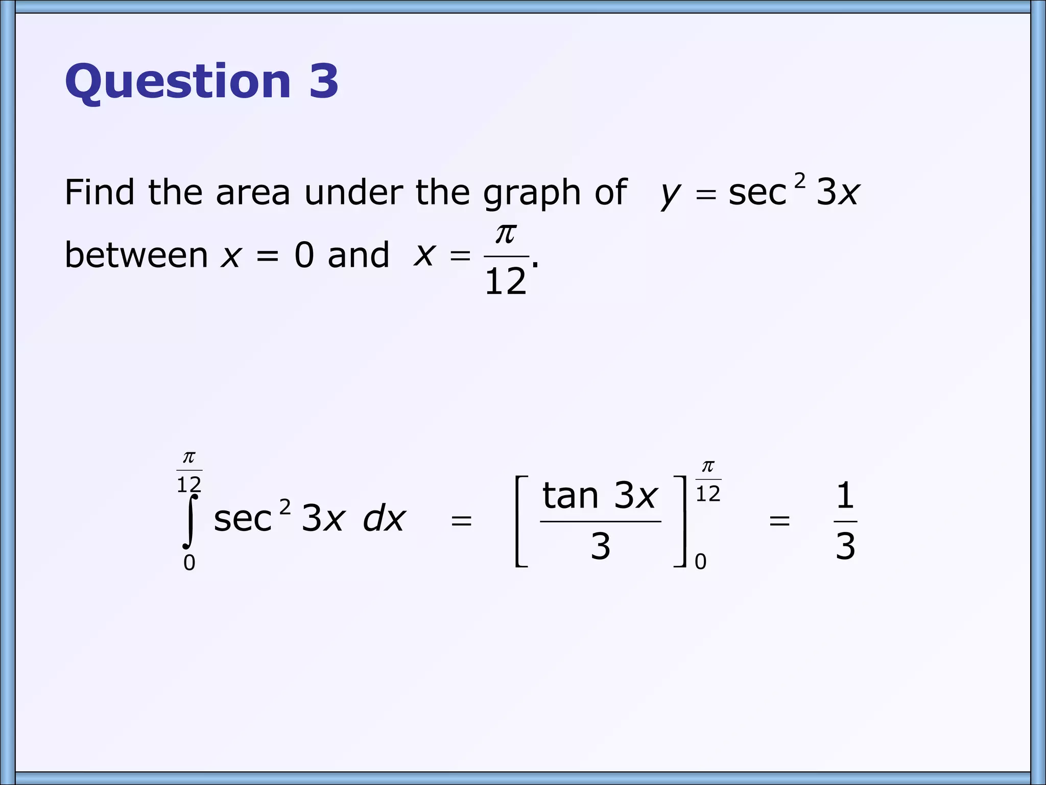 Core 4 Integrating Trigonometric Functions 2 | PPT | Physics | Science