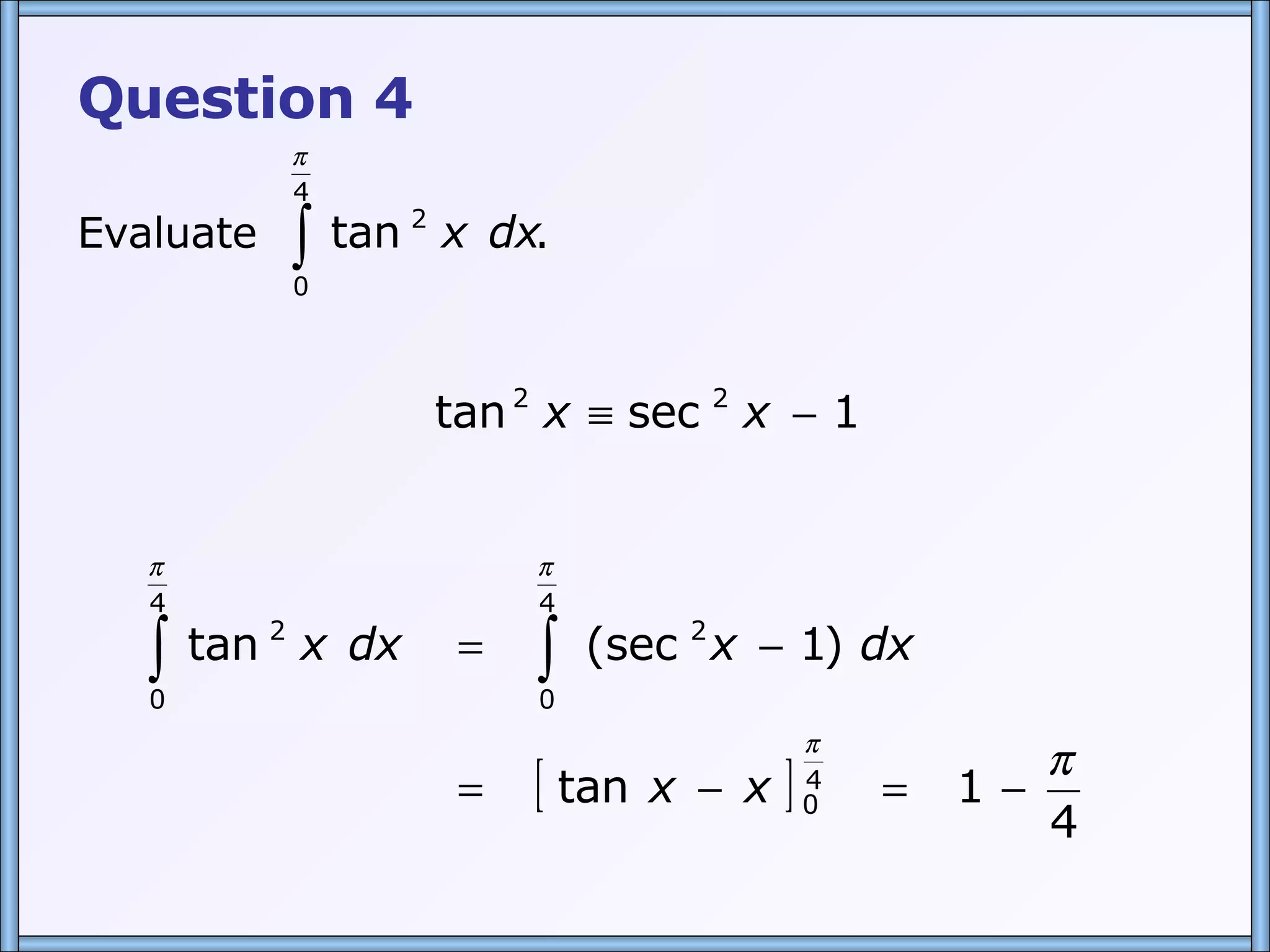 Core 4 Integrating Trigonometric Functions 2 Ppt Physics Science