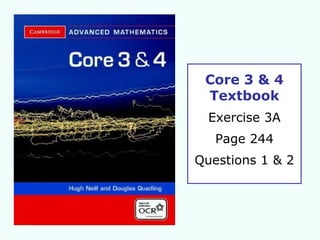 Core 4 Parametric Equations 1 | PPT
